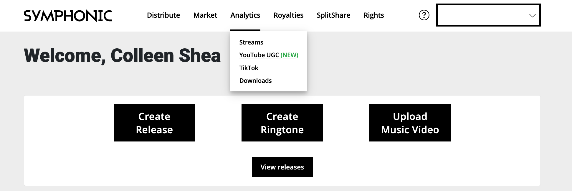 YouTube UGC analytics (overview) – Symphonic Help Desk